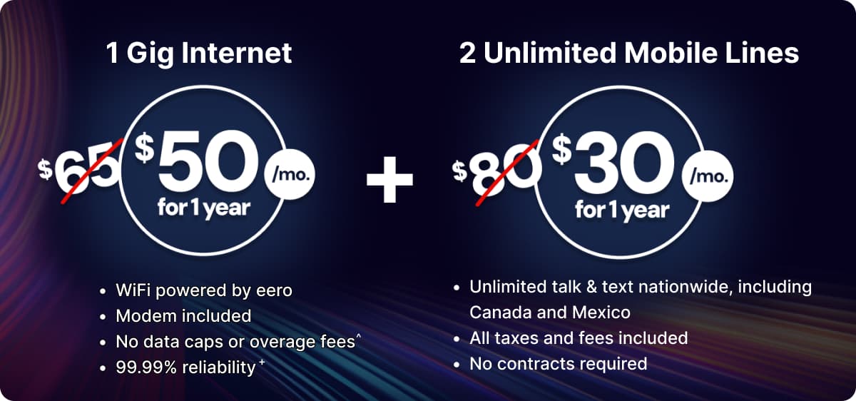 MediacomCable - 1 Gig Internet + Mobile | Mediacom Mobile